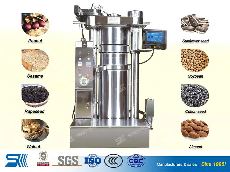 Hydraulic oil press - Zhengzhou Siwei Grain & Oil Engineering And ...